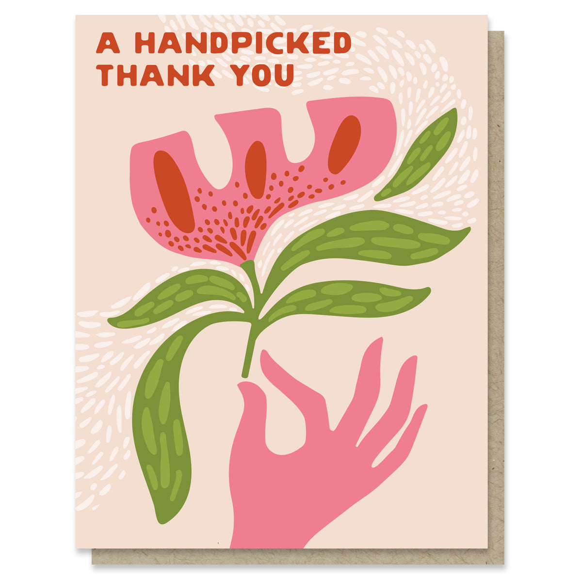 A Handpicked Thank You Flower Card – Paper Parasol Press