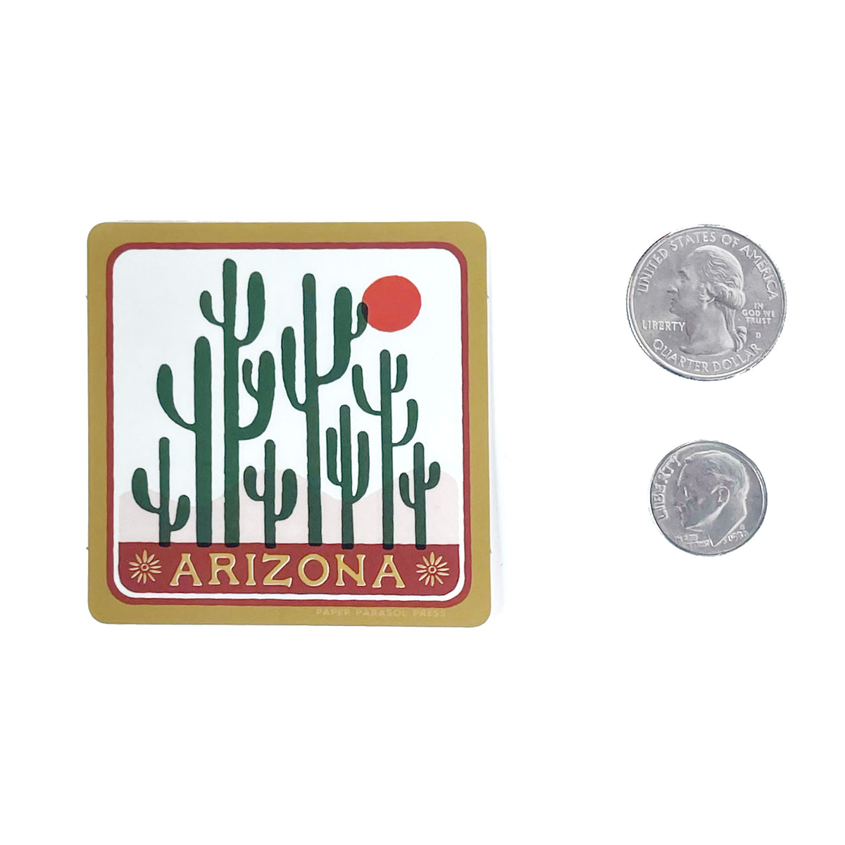 Arizona Cactus Garden Sticker – Paper Parasol Press