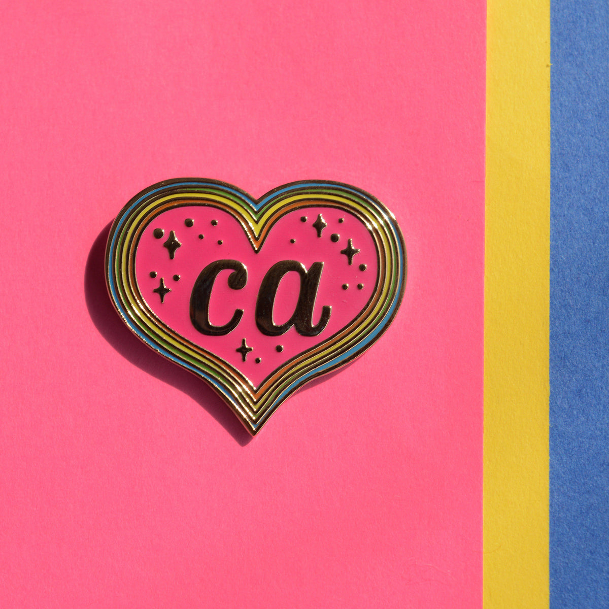 California Heart Pin – Paper Parasol Press