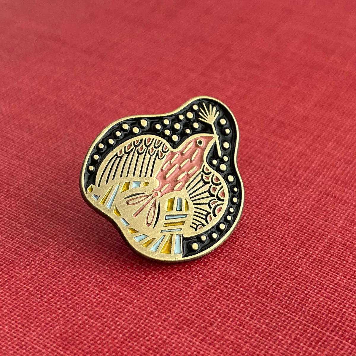 Folk Guide Bird Enamel Pin – Paper Parasol Press